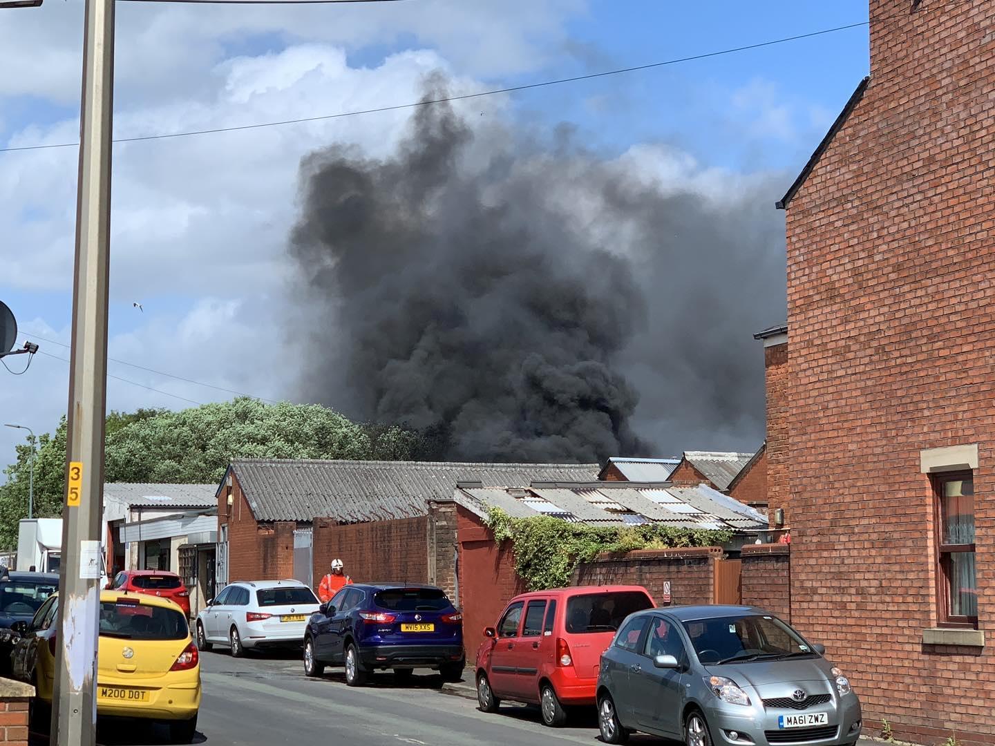 Residents Told To Close Doors And Windows As Black Smoke Billows From