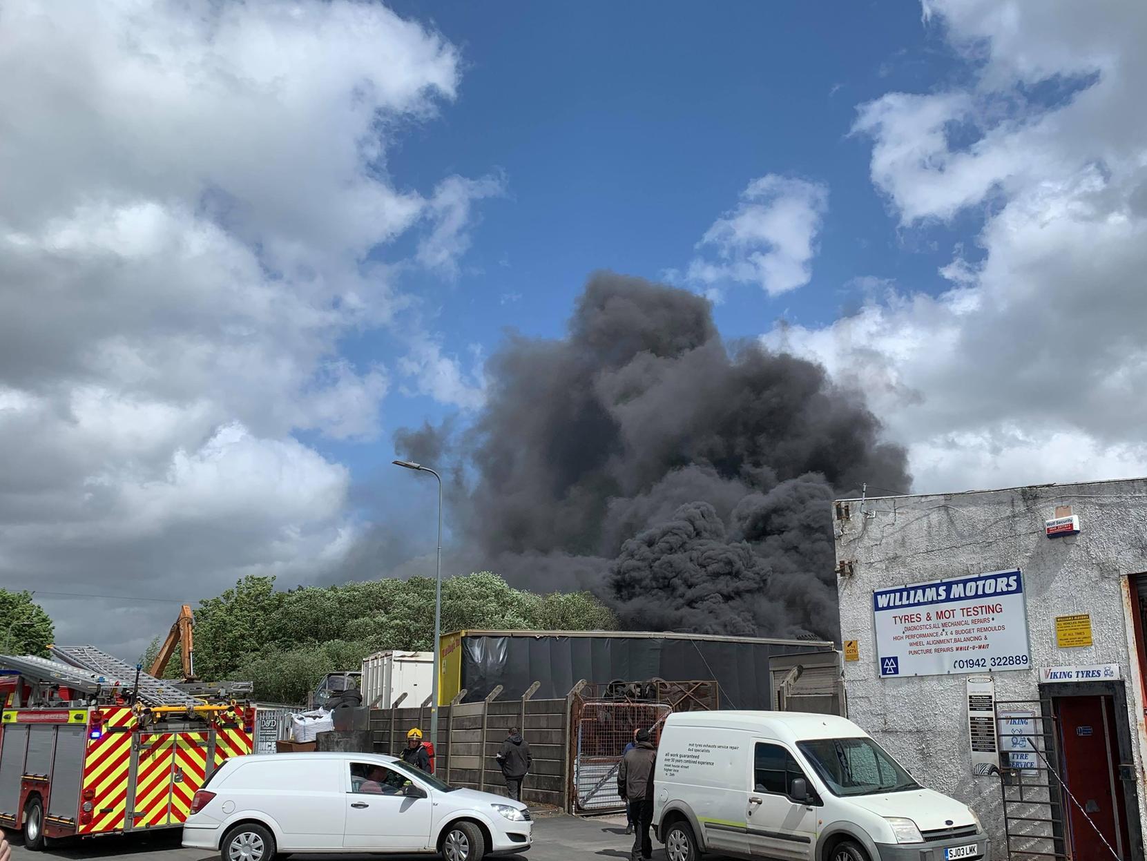 Investigation To Be Launched Into Large Fire At Wigan Scrapyard Wigan
