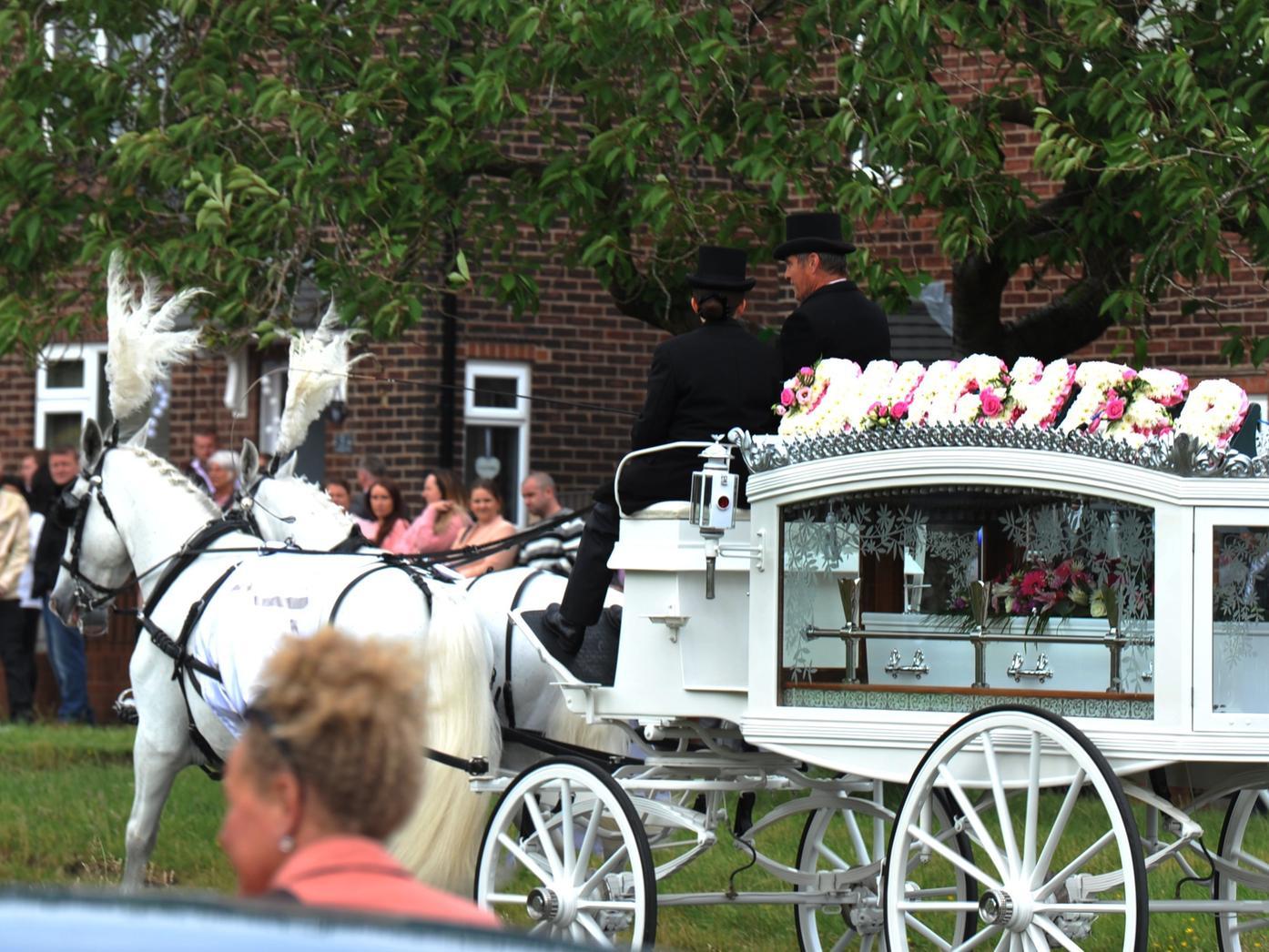 Wigan Murder Probe Mums Funeral Heartbreaking Pictures Of Her Final